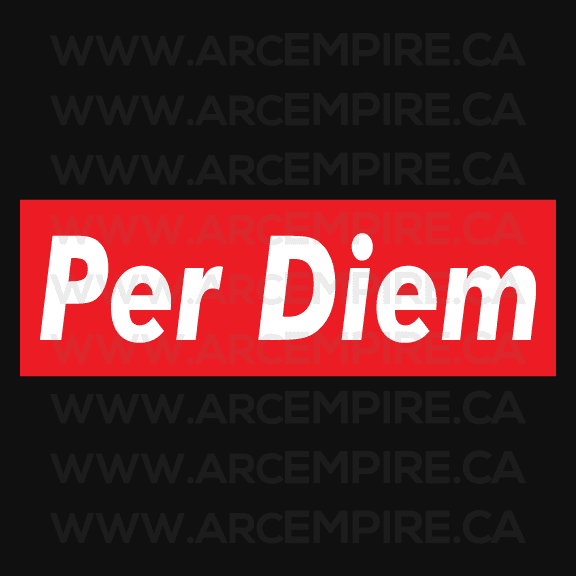 “Per Diem” Sticker — Arc Empire