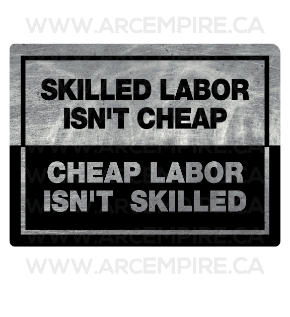 "Skilled Labor" Sticker — Arc Empire